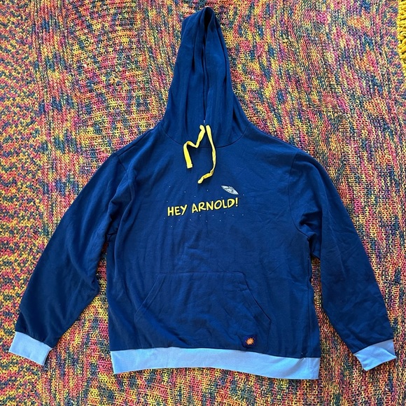 Nickelodeon | Sweaters | Nickelodeon Exclusive Navy Blue And Yellow Hey ...